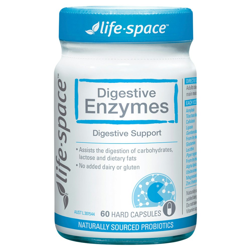 Life Space Digestive Enzymes 60 Hard Capsules Vitamins And Minerals For Sale